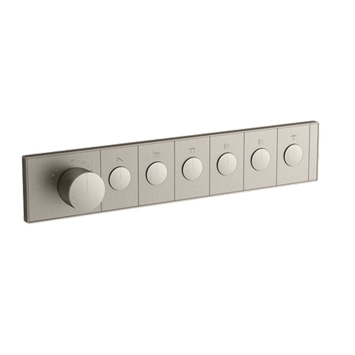 Anthem Recessed Mech Thermostatic Control with Six Outlet Brushed Nick