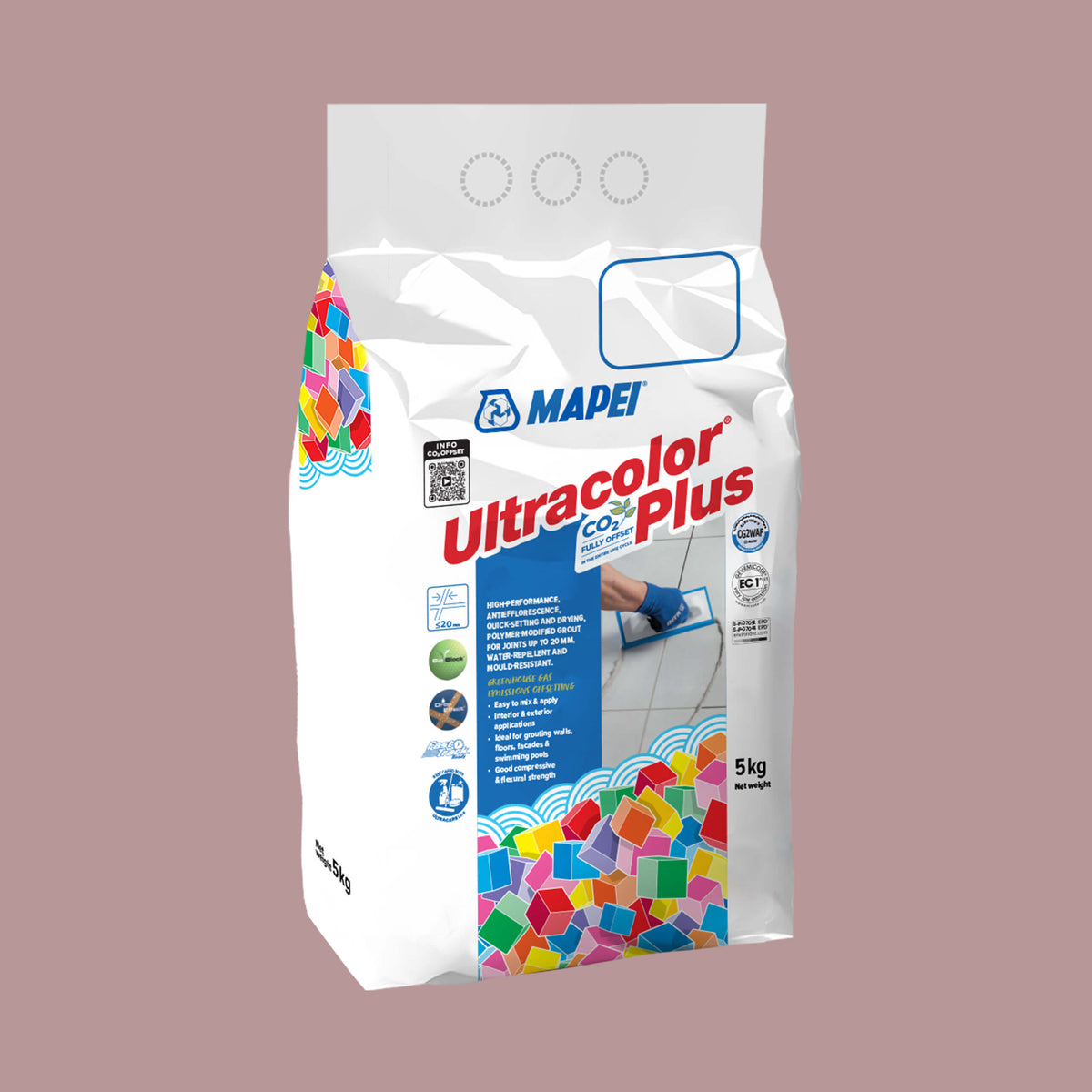Mapei Grout Ultra Color Plus Alu 189 5kg Spelt