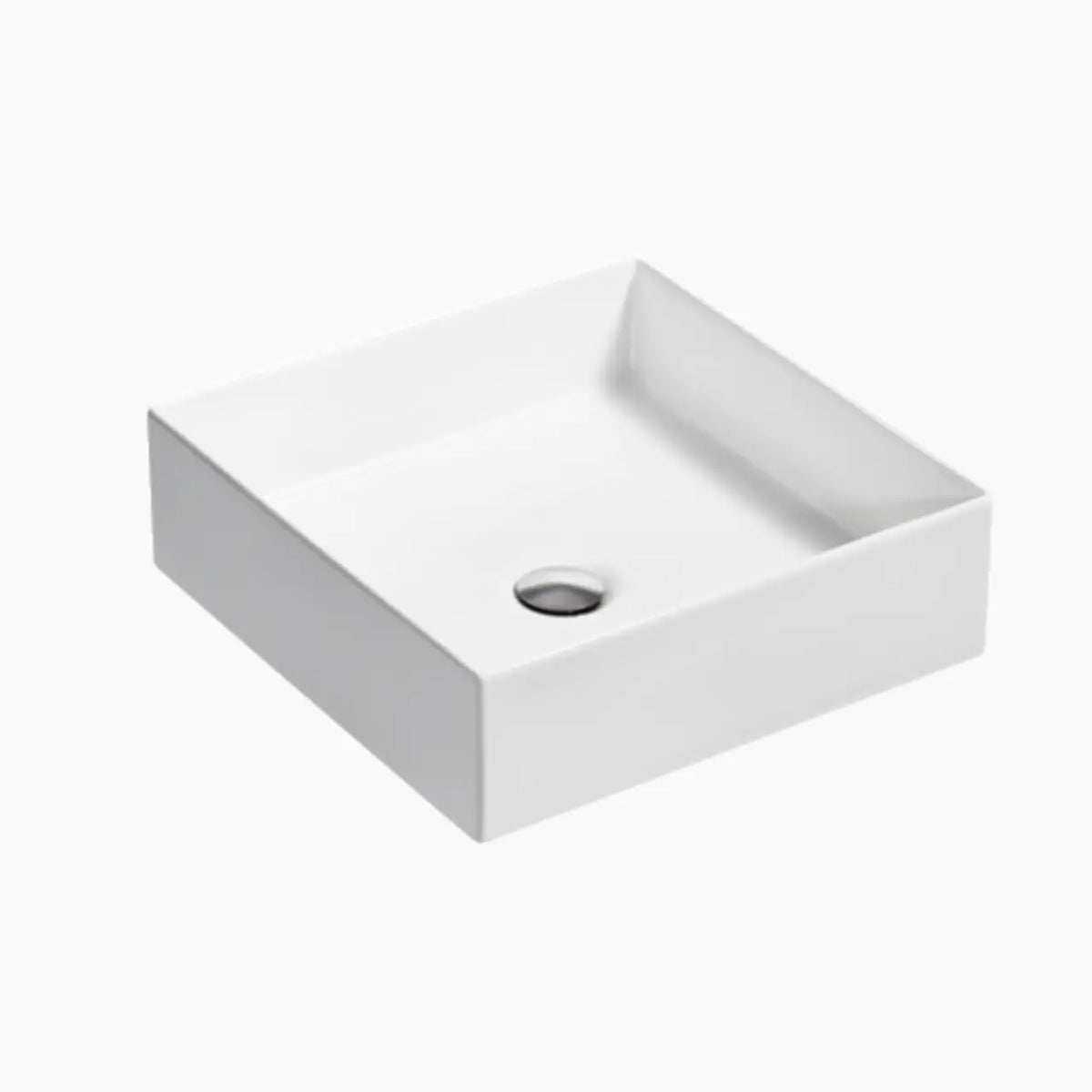 Mica Square Slim Basin White