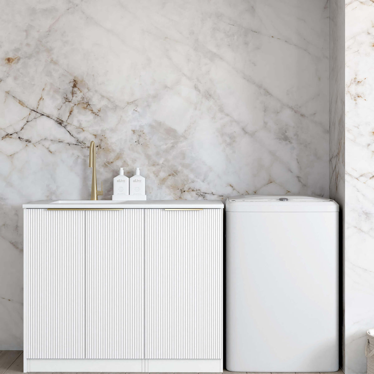 Bondi Matte White Base Cabinet Sets Floor Standing Joinery 1060mm