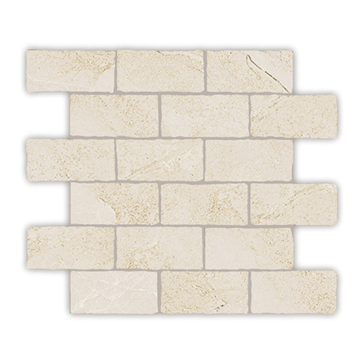 Capri Mosaic Rectangle 48x98mm Porcelain Tumbled Nutmeg | Tilemall