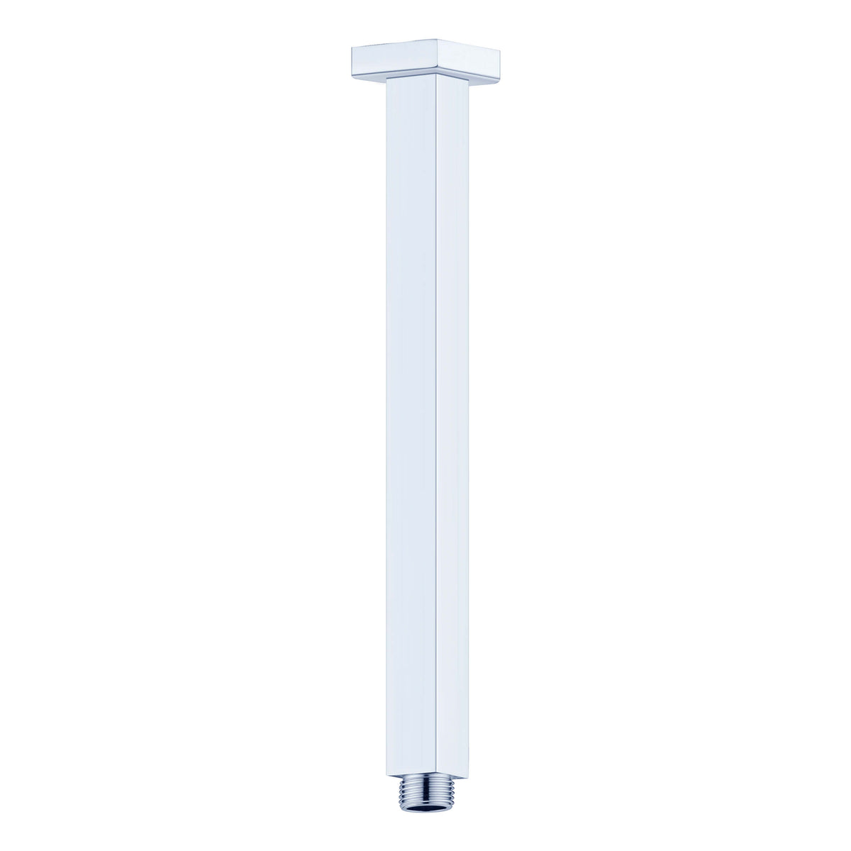 Nero Square Ceiling Arm 450mm Chrome - Nero Tapware