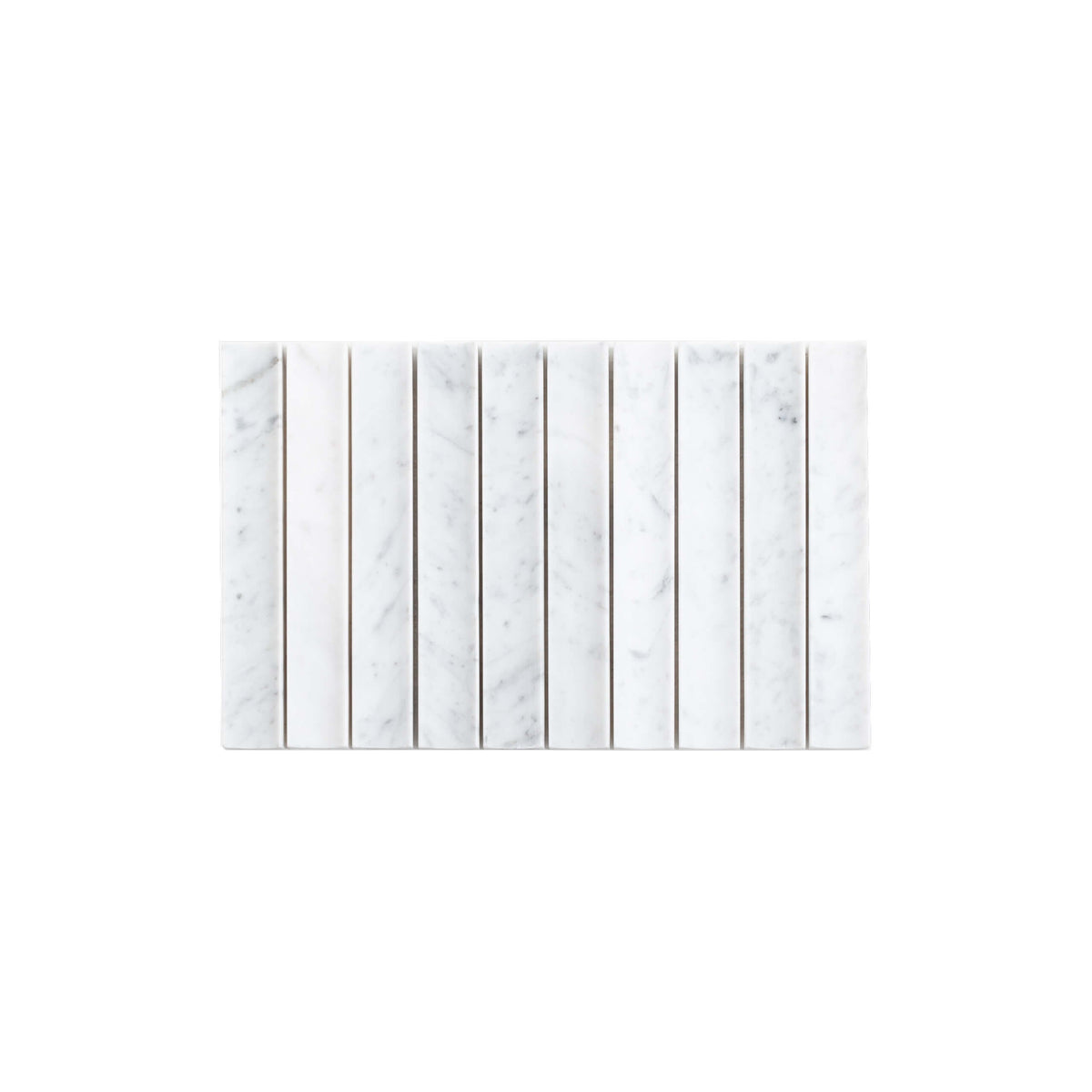 Natural Marble Mosaic Concave 198x318 Carrara Honed