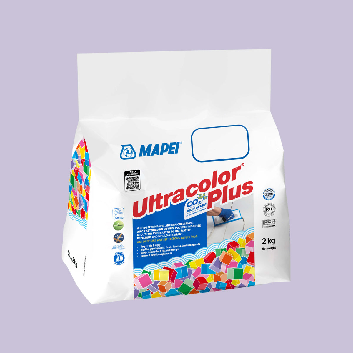 Mapei Grout Ultra Color Plus Alu 163 2Kg Light Lilac