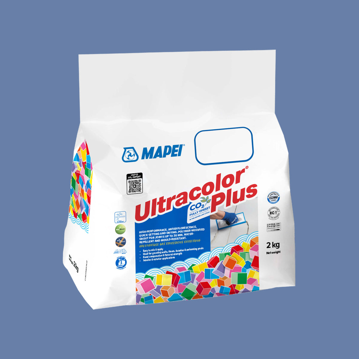 Mapei Grout Ultra Color Plus Alu 172 2Kg Space Blue