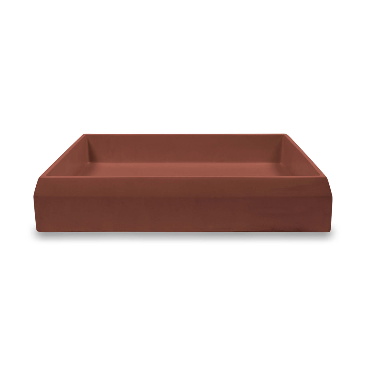 Nood Co Prism Rectangle Surface Mount Basin Clay