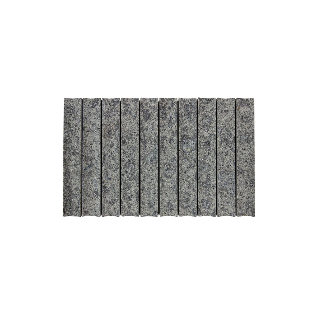 Apollo Mosaic Concave 198x318mm Natural Stone Honed Pepper