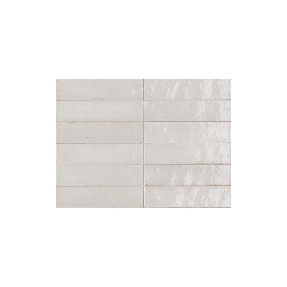 Lume 60x240 Gloss White Handmade Tile
