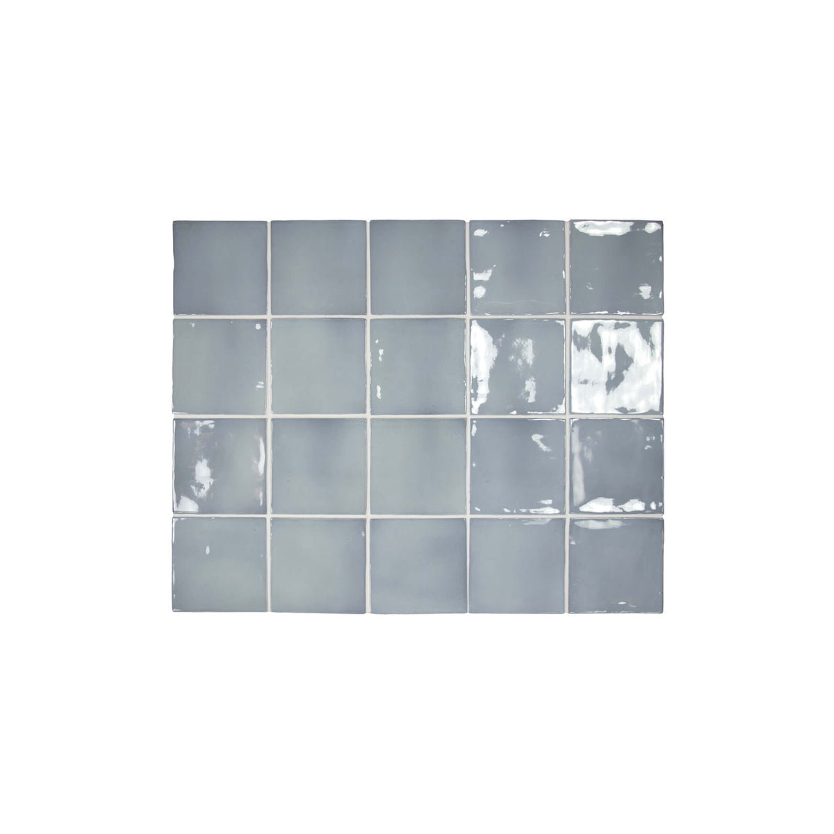 Manacor 100x100 Gloss Blue Moon Handmade Tile