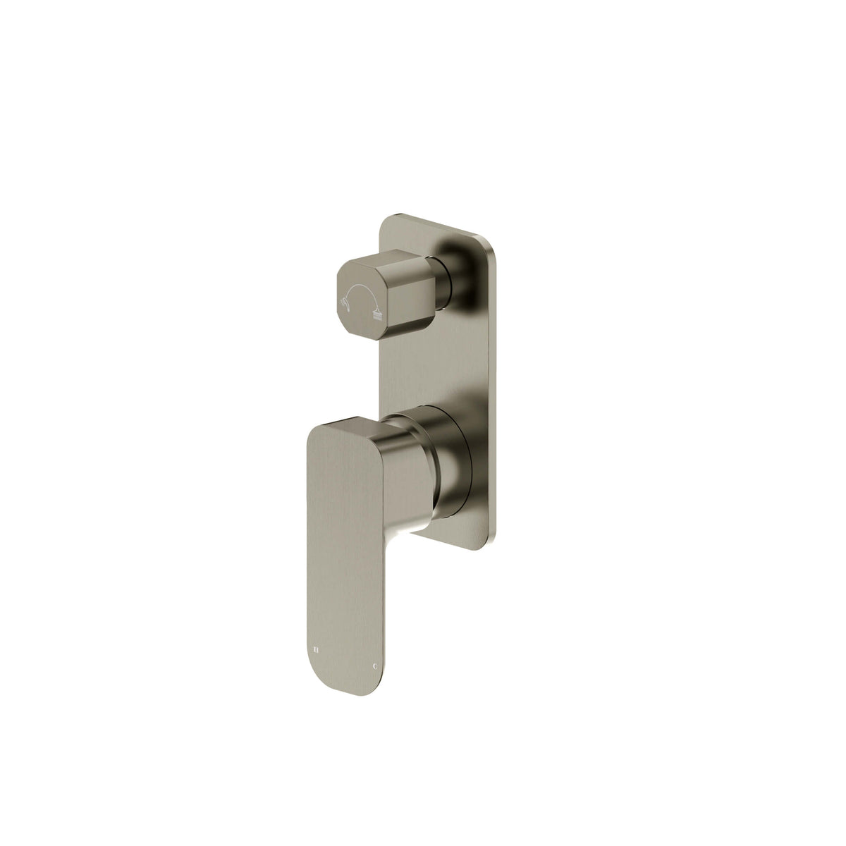 Oskar Shower Mixer With Diverter Brushed Nickel