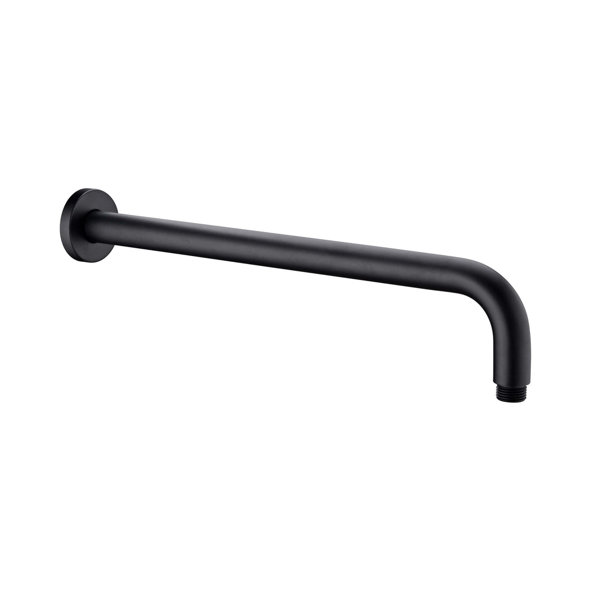 Nero Round Shower Arm 500mm Length Matte Black