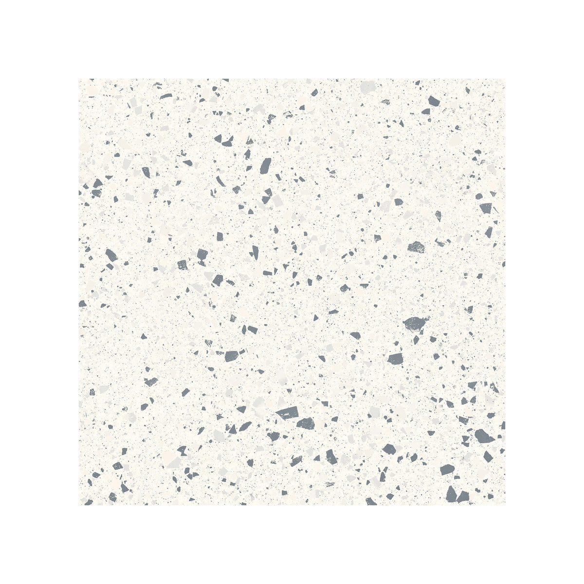 Laguna 600x600 Matt White Terrazzo Look Rectified | Tilemall