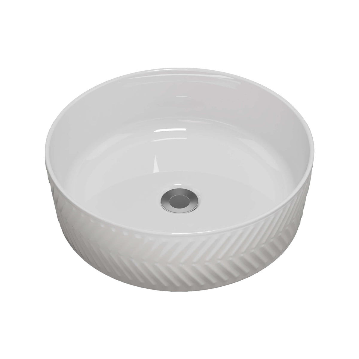 Allure Arrow Basin 360mm Gloss White