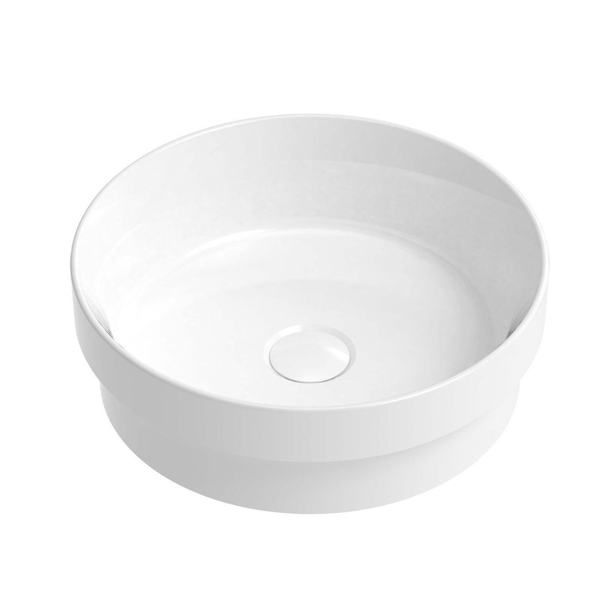ADP Monica Semi Inset Basin Gloss White | Tilemall