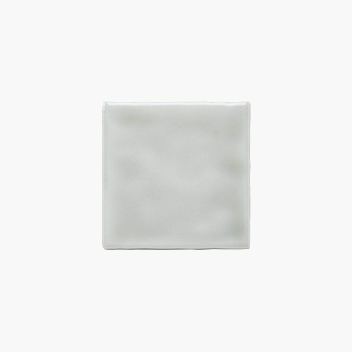 Ceramics Small Square Handmade Tile 100x100 Gloss Sage Green