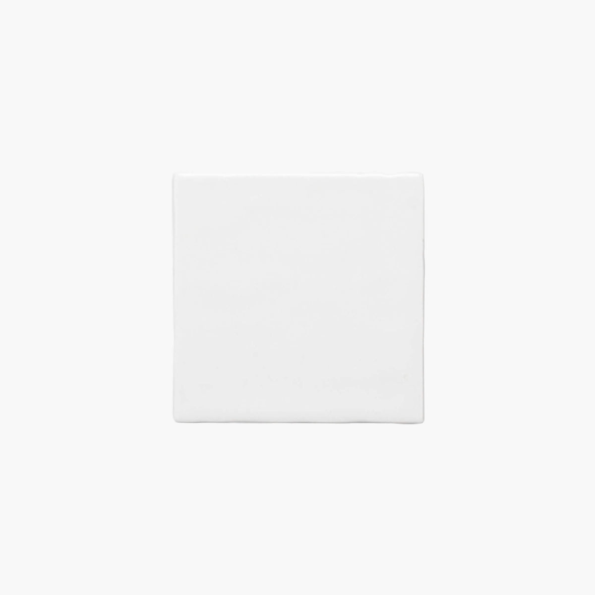 Ceramics Small Square Tile 100x100 Matt White Handmade Tile