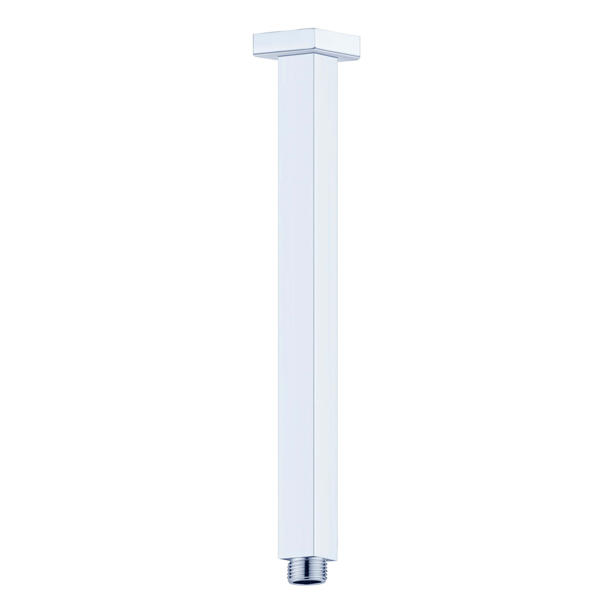Nero Square Ceiling Arm 300mm Chrome | Tilemall