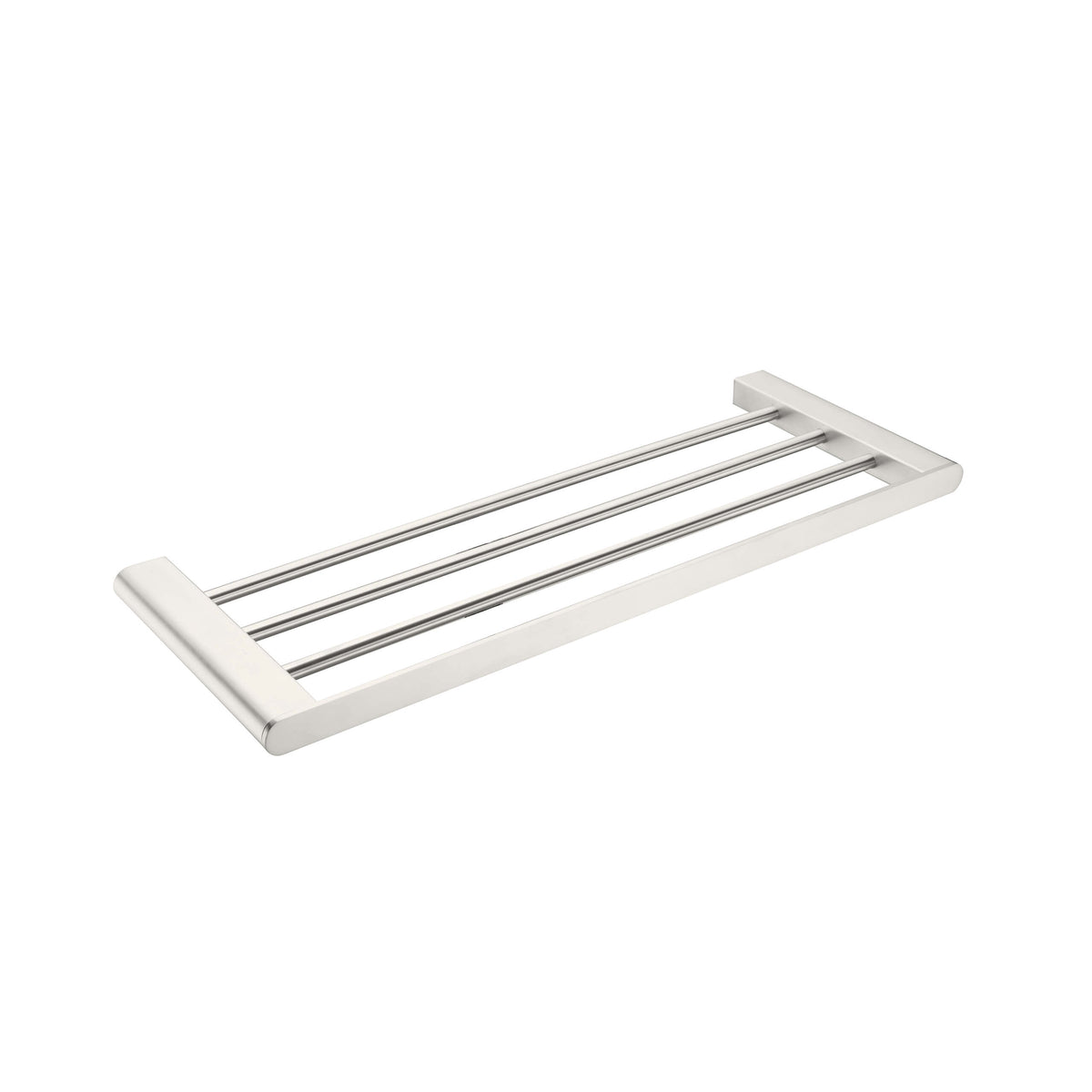 Nero Bianca Towel Rack Brushed Nickel - Nero Tapware