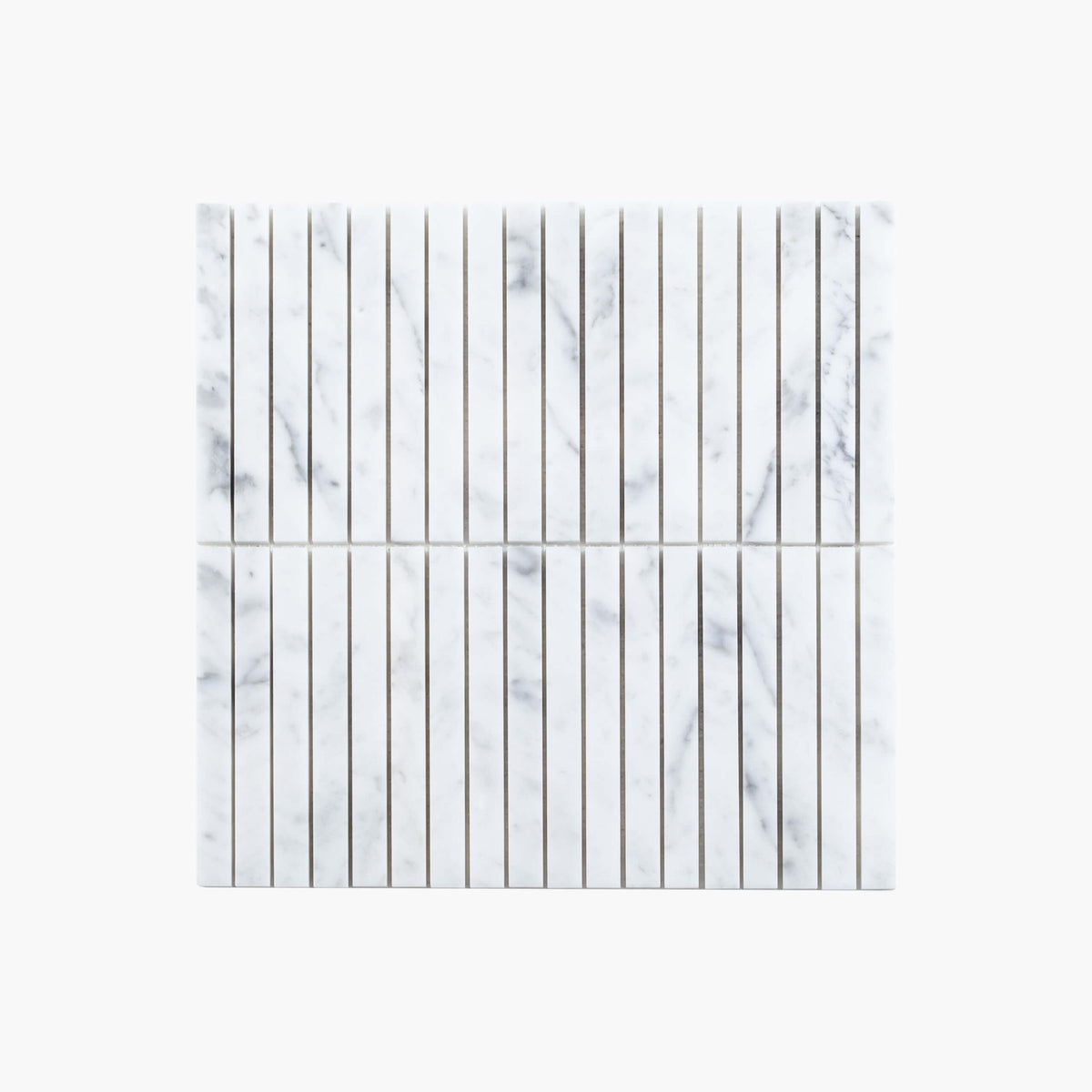 Natural Marble Mosaic Kit Kat 15x150 Carrara Honed