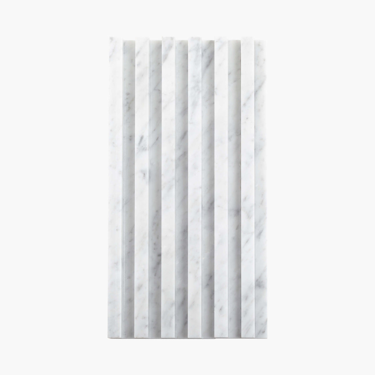 Marble Mosaic Slat 40x450mm Honed Carrara