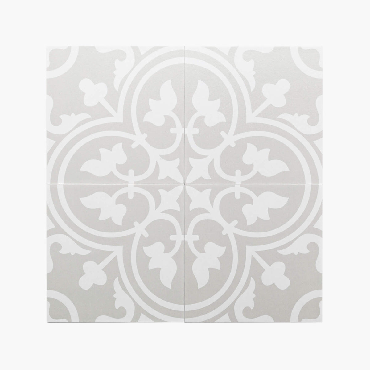 Pattern Tile 200x200 Matt Grey 211514 Encaustic Look Pressed | Tilemall