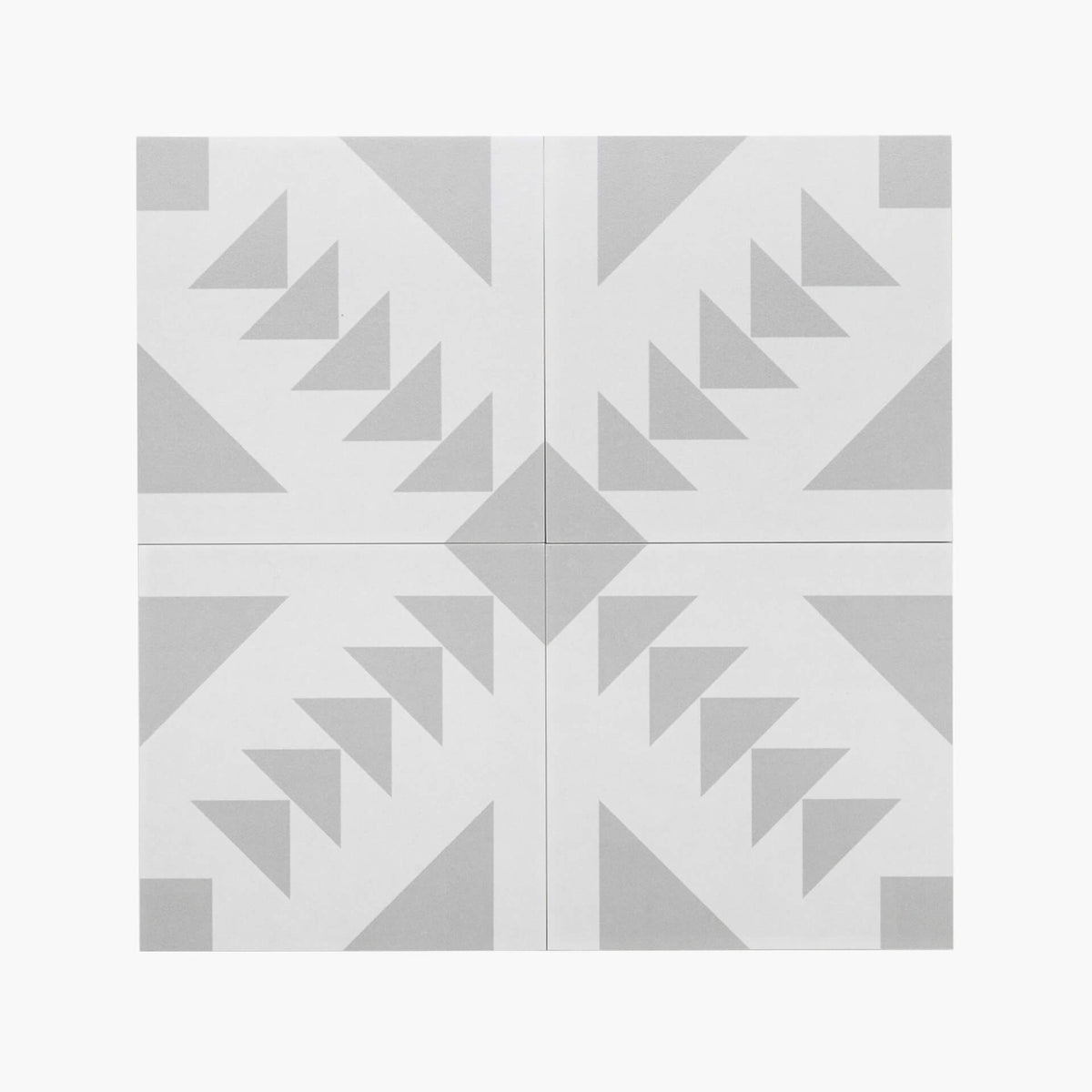 Pattern Tile 200x200 Matt Grey 211615 Encaustic Look Rectified