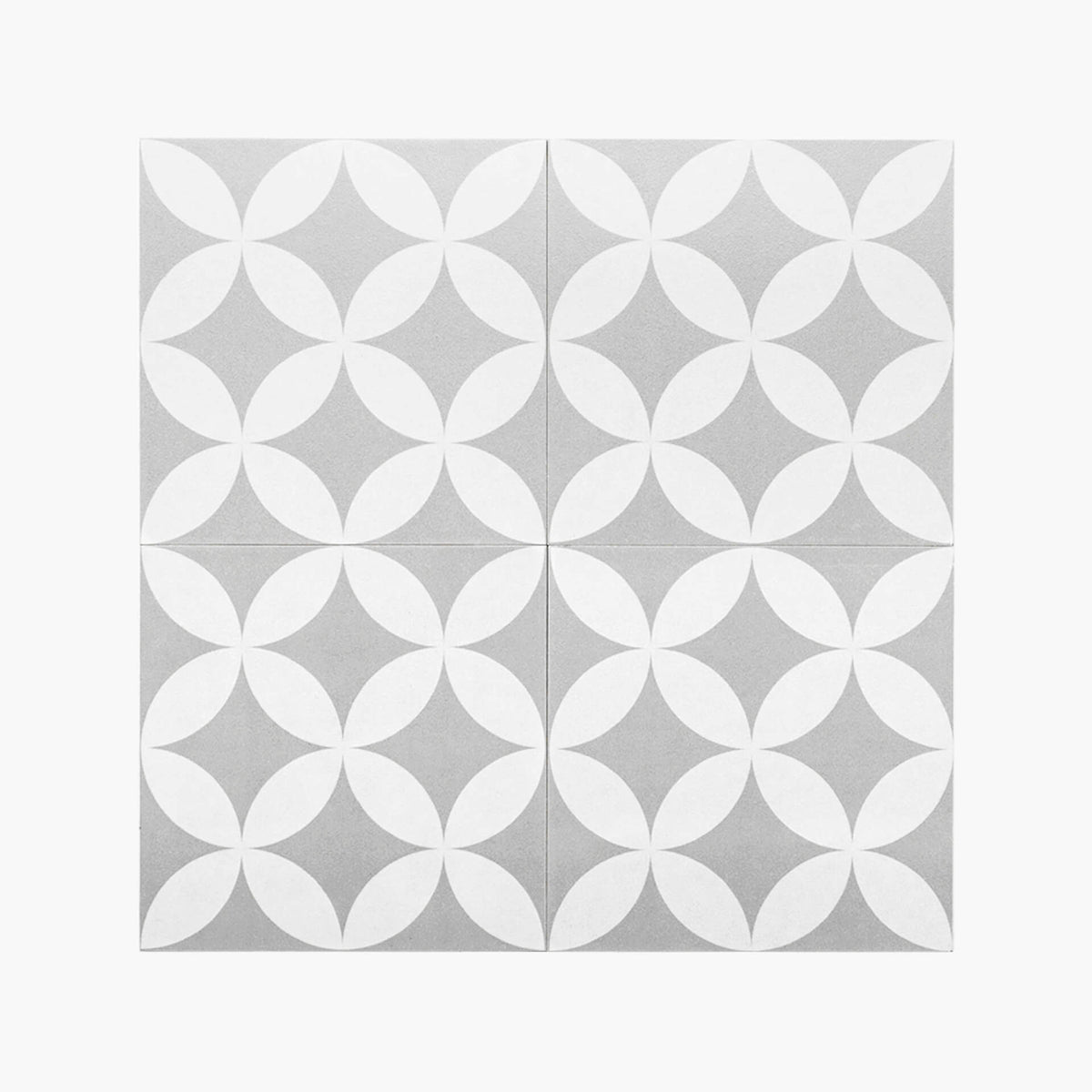 Pattern Tile 200x200 Matt Grey 211619 Encaustic Look Pressed | Tilemall